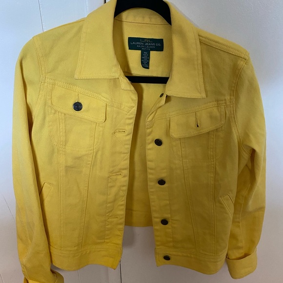 Ralph Lauren | Jackets & Coats | Yellow Denim Jacket | Poshmark